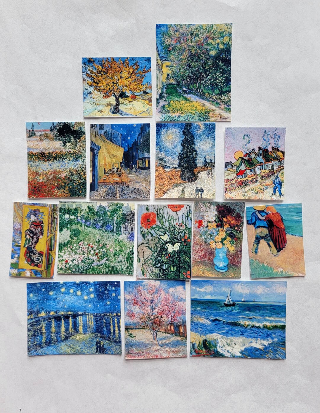 Van Gogh Vinyl Stickers Set of 14 - Etsy