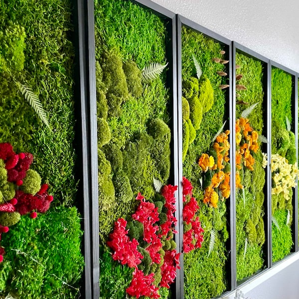 Rainbow Flower Wall - Etsy