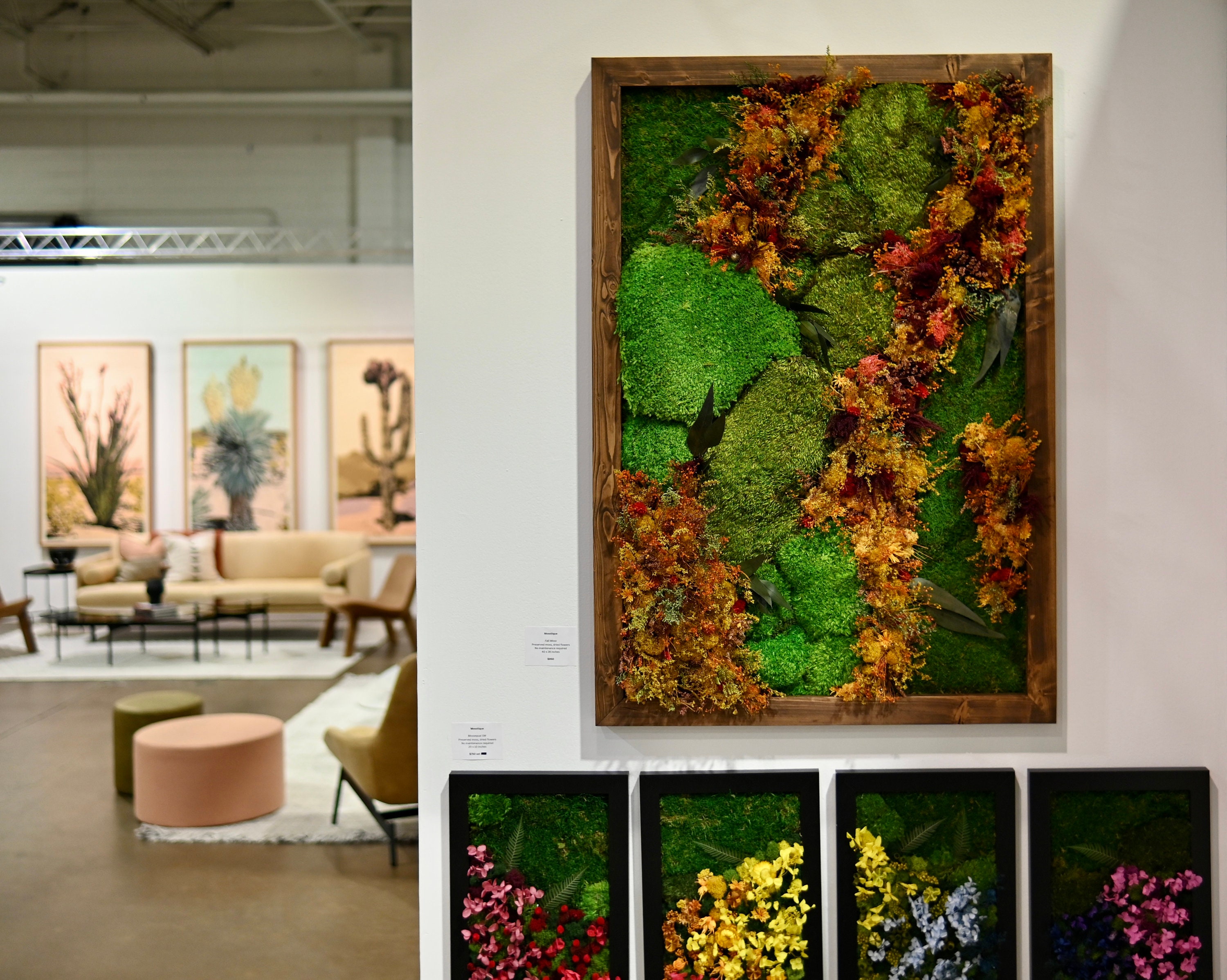 Fall Moss Art Preserved Moss Fall Decor Autumn Art - Etsy