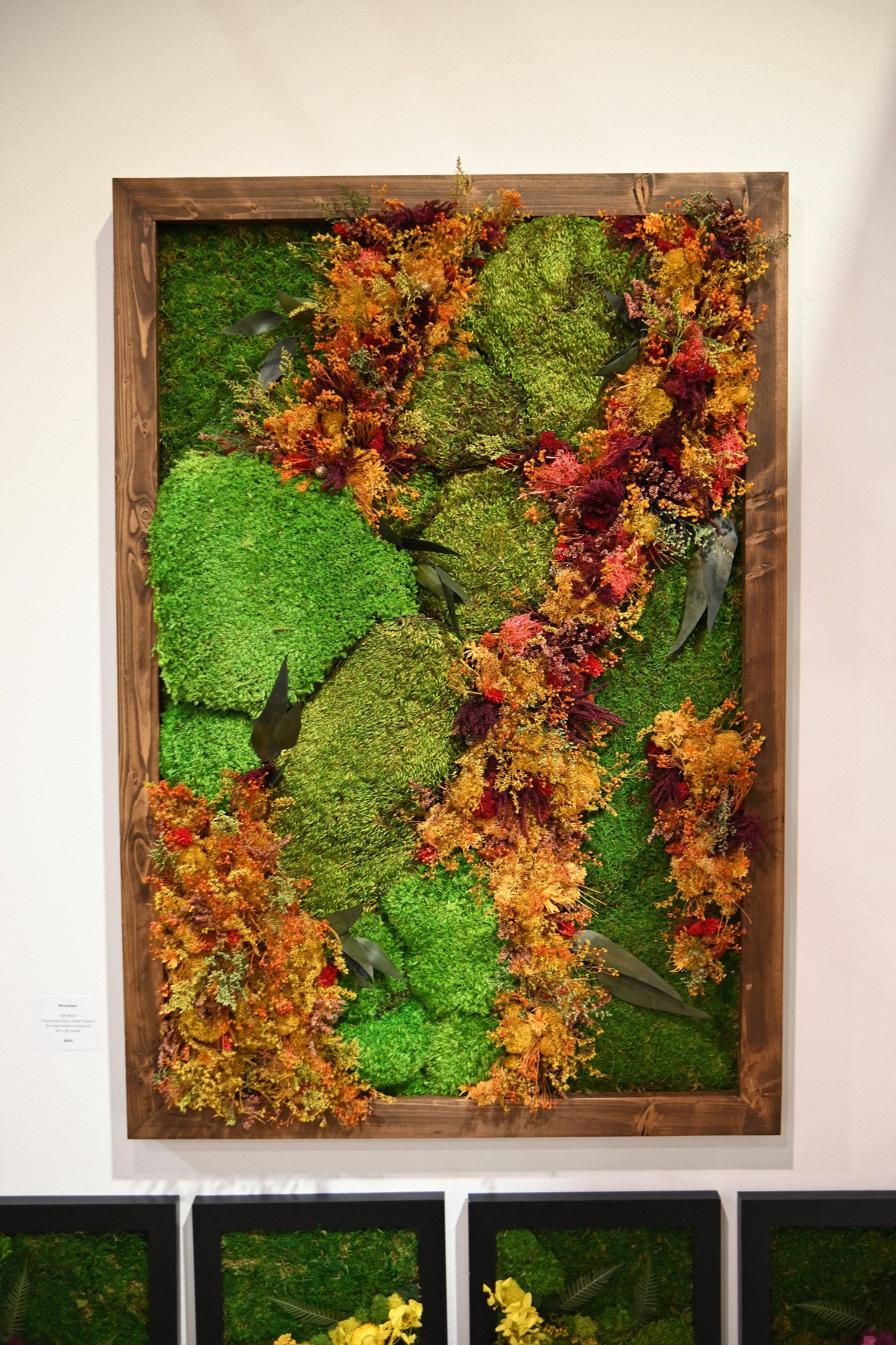 Fall Moss Art Preserved Moss Fall Decor Autumn Art - Etsy