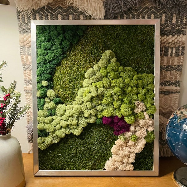 Rectangular Preserved Moss Wall Art - Etsy