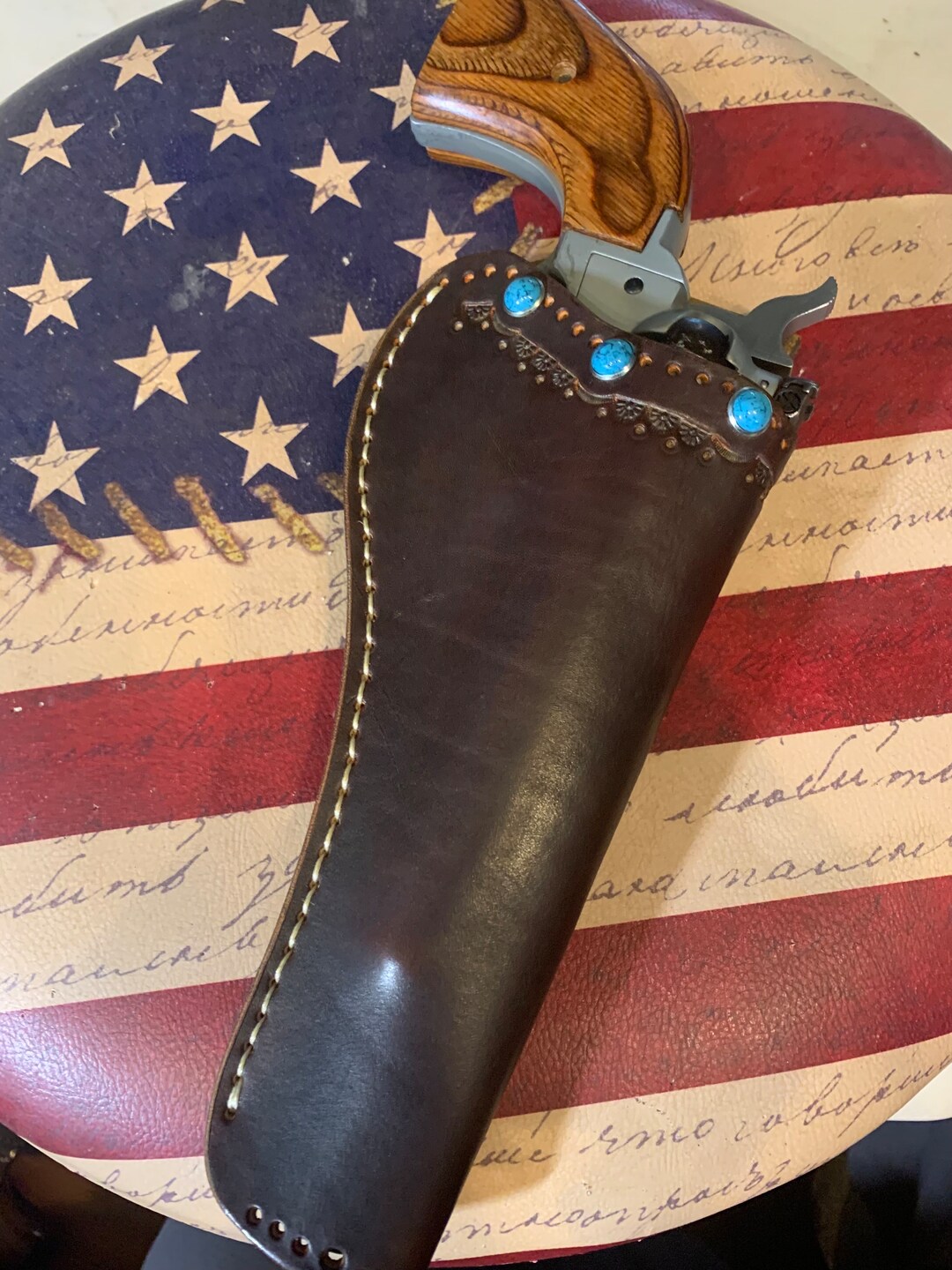 Handcrafted Genuine Leather Cowboy Holster. Ruger Wrangler - Etsy