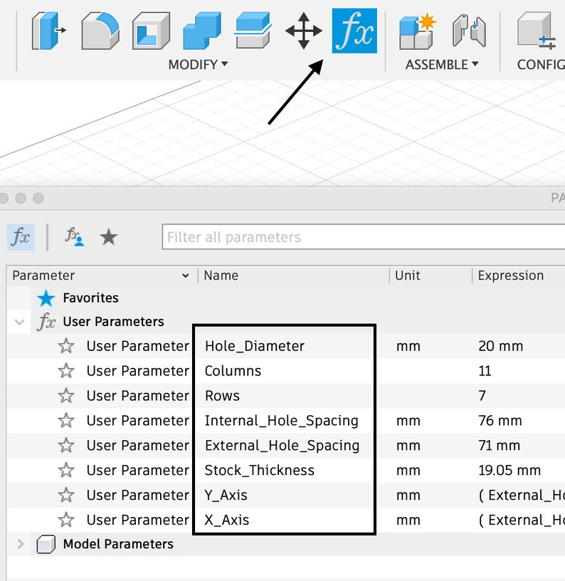 Customizable Festool MFT/ MFT3 Style Workbench Top. Digital PDF, Fusion360. Parametric Design ...