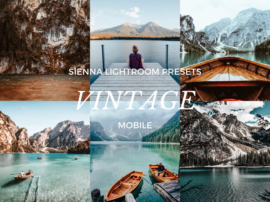 8 VINTAGE Lightroom Mobile Presets Moody Presets Blogger Presets Warm ...