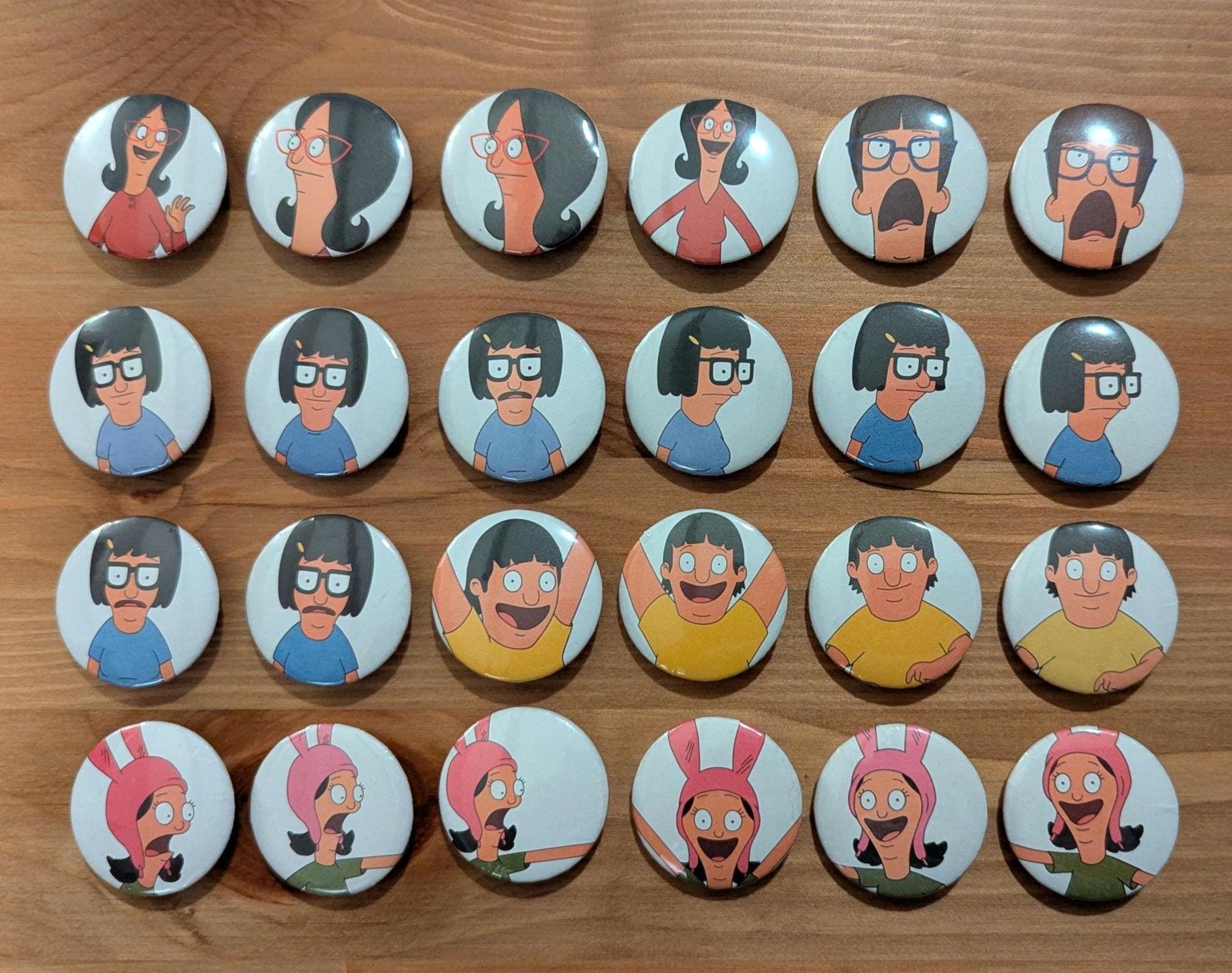 Bob's Burgers Family Buttons/pins or Magnets - Etsy