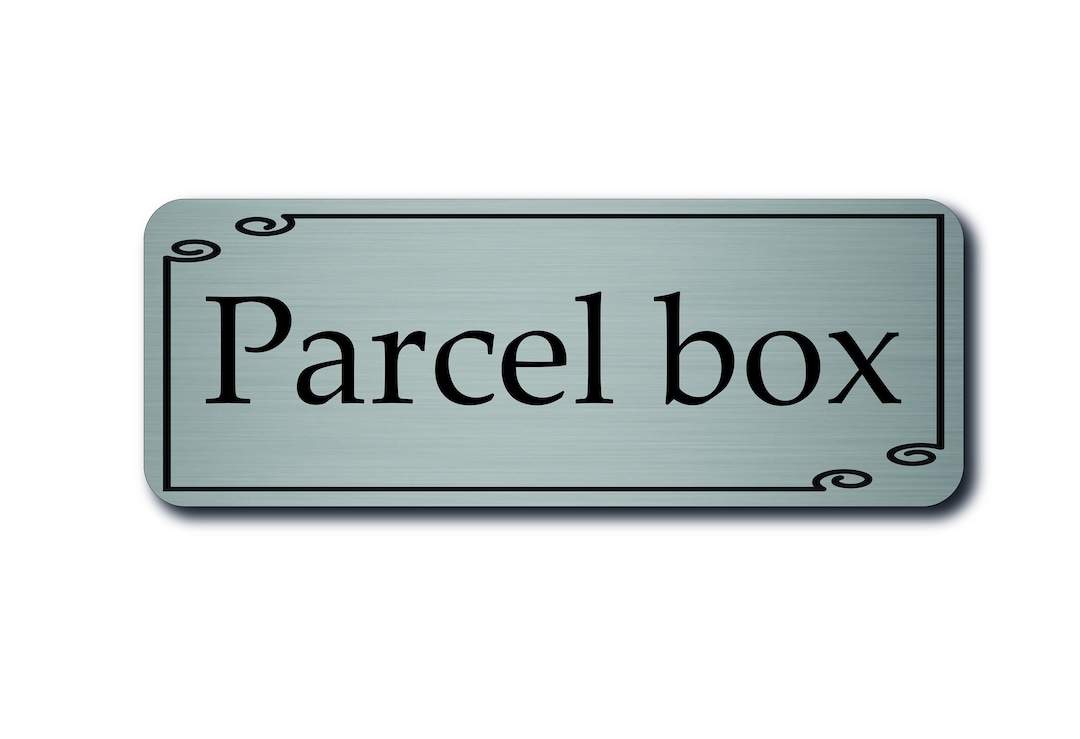 Metal Aluminum Parcel Box Sign 20cm X 7.5cm X 0.5mm - Etsy UK