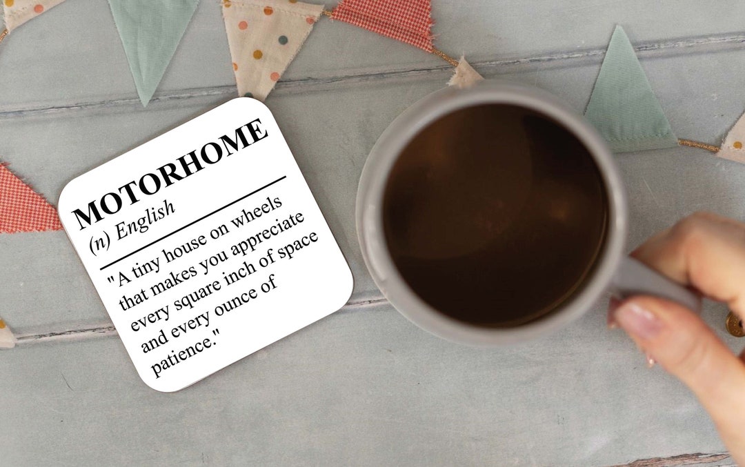 Funny Motorhome Definition Coaster | 9x9cm | - Etsy UK