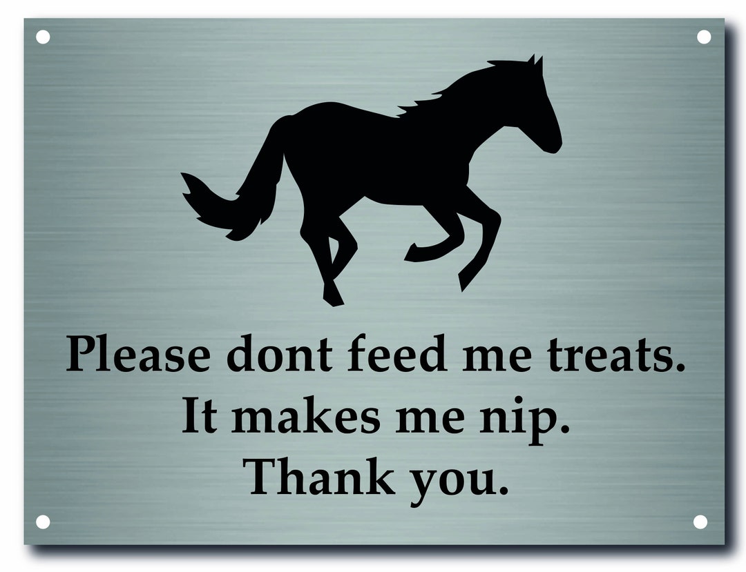Horse Please Don't Feed Me Sign Plaque 20 X 15cm A5 Size - Etsy