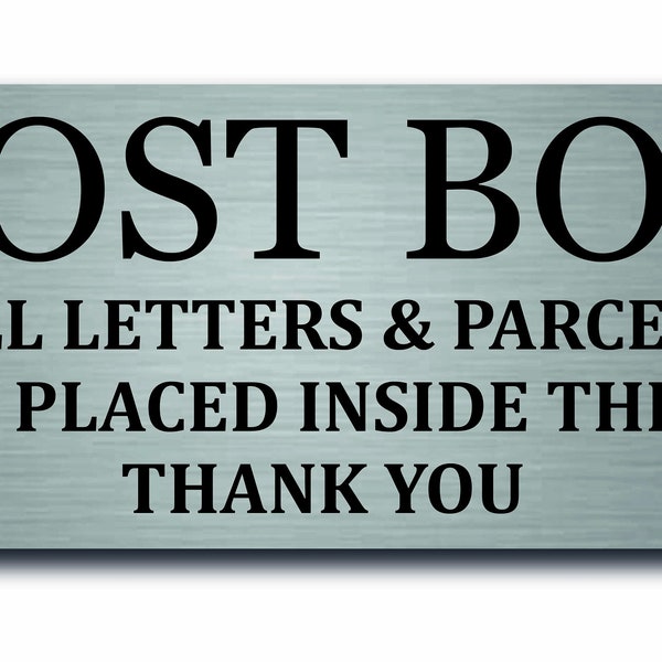 Post Box Sign - Etsy UK