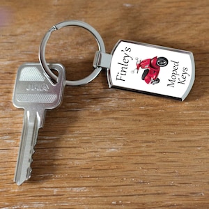 Custom Personalised Moped Scooter Keyring-unique Gift - Etsy UK