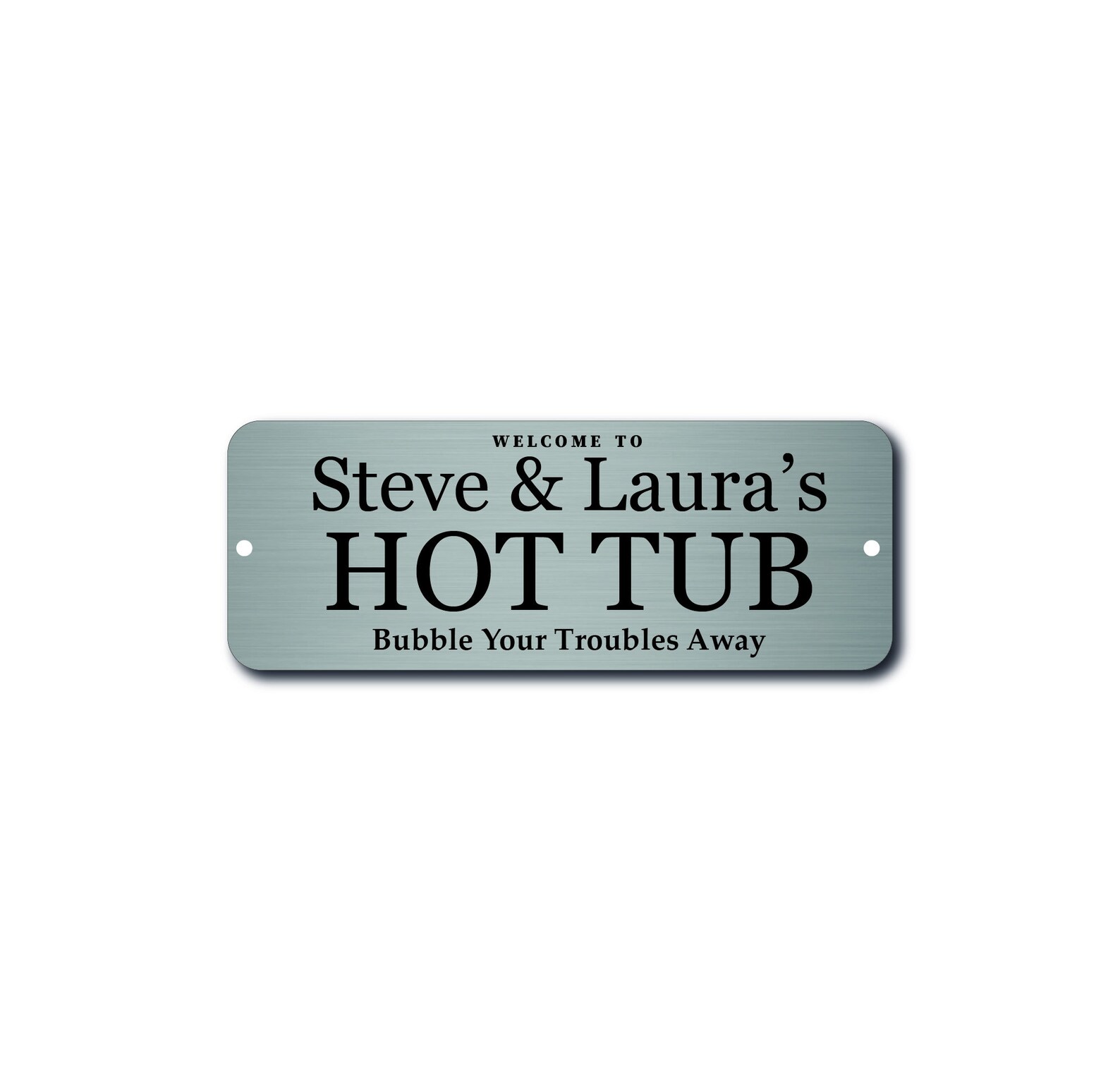 Personalised Aluminium Hot Tub Sign 20 X 7.5 Cm - Etsy