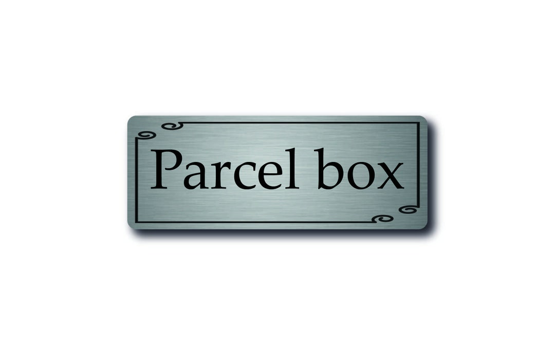 Metal Aluminum Parcel Box Sign - 20cm X 7.5cm X 0.5mm - Etsy UK