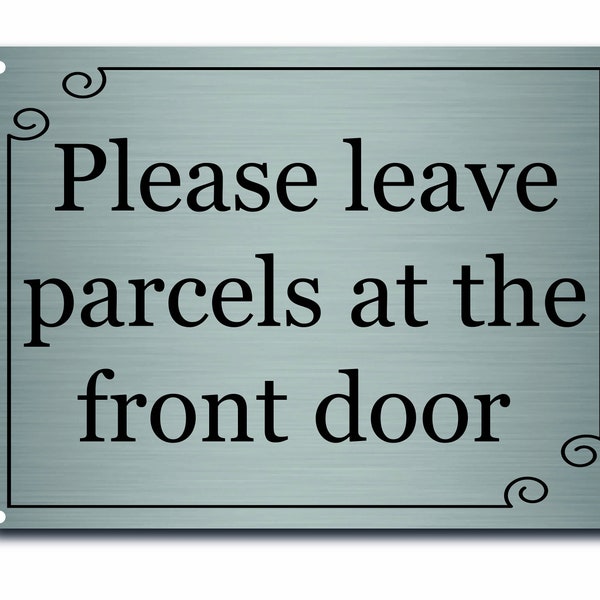 Please Leave Parcels Sign - Etsy UK