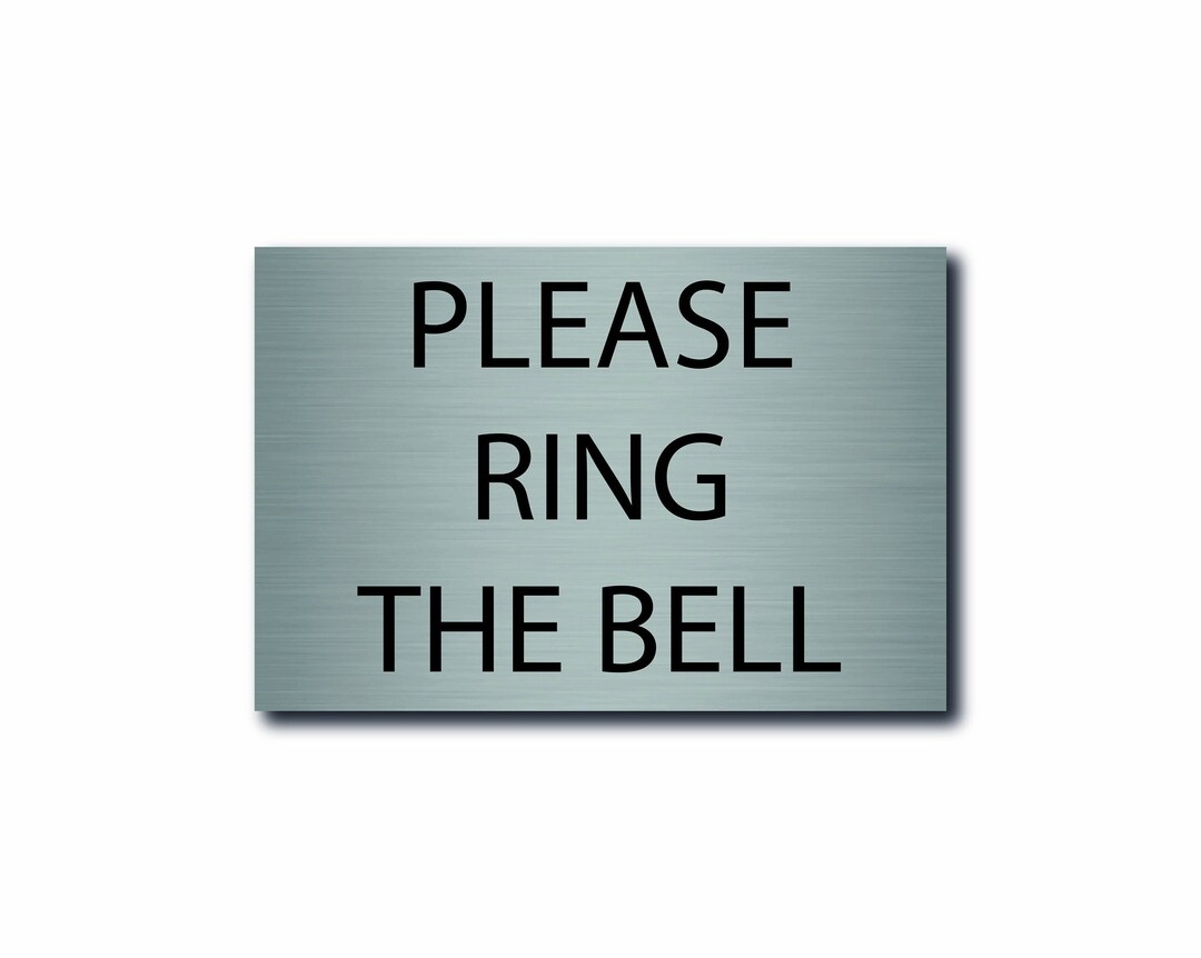 Please Ring the Bell Sign/plaque 15 X 10 CM - Etsy