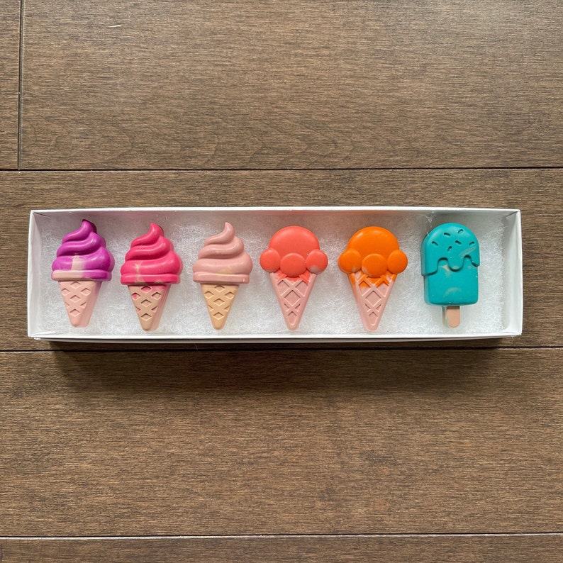 Ice Cream Crayons Popsicle Party Favor Kids BIRTHDAY | Etsy