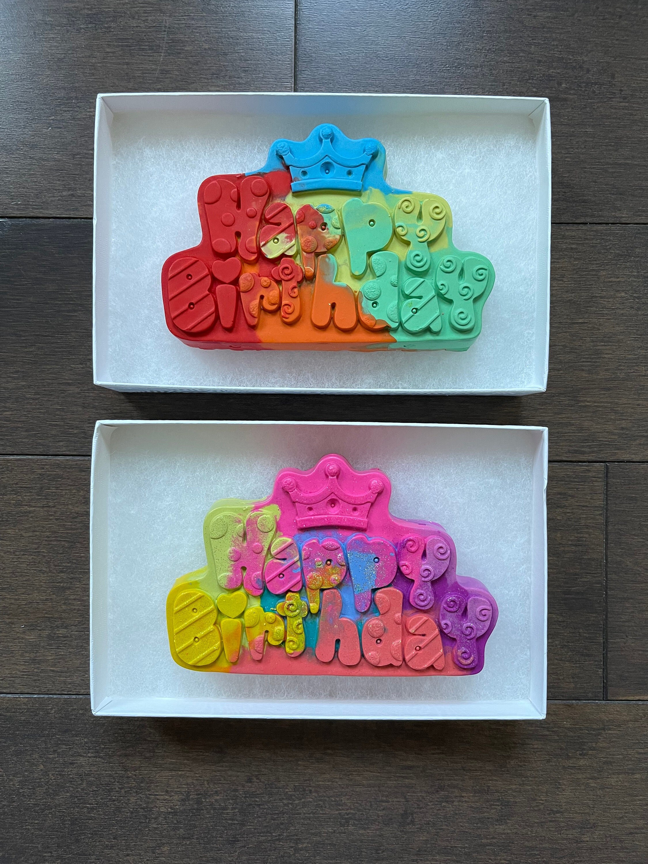 Kids BIRTHDAY Crayons Back to School Crayon Name Set Custom Alphabet ...