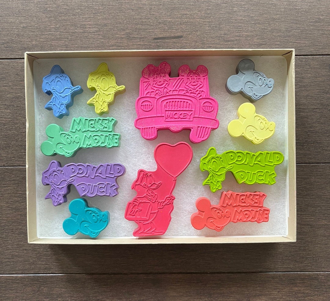 Mickey Mouse Crayons Kids BIRTHDAY Crayons Crayon Name Set Mickey Mouse ...