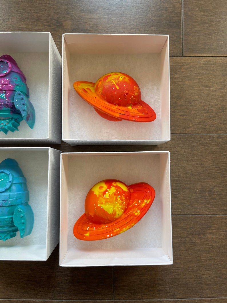 Rocketship Crayons, Planet Crayons, Space Party Favours, Space ...