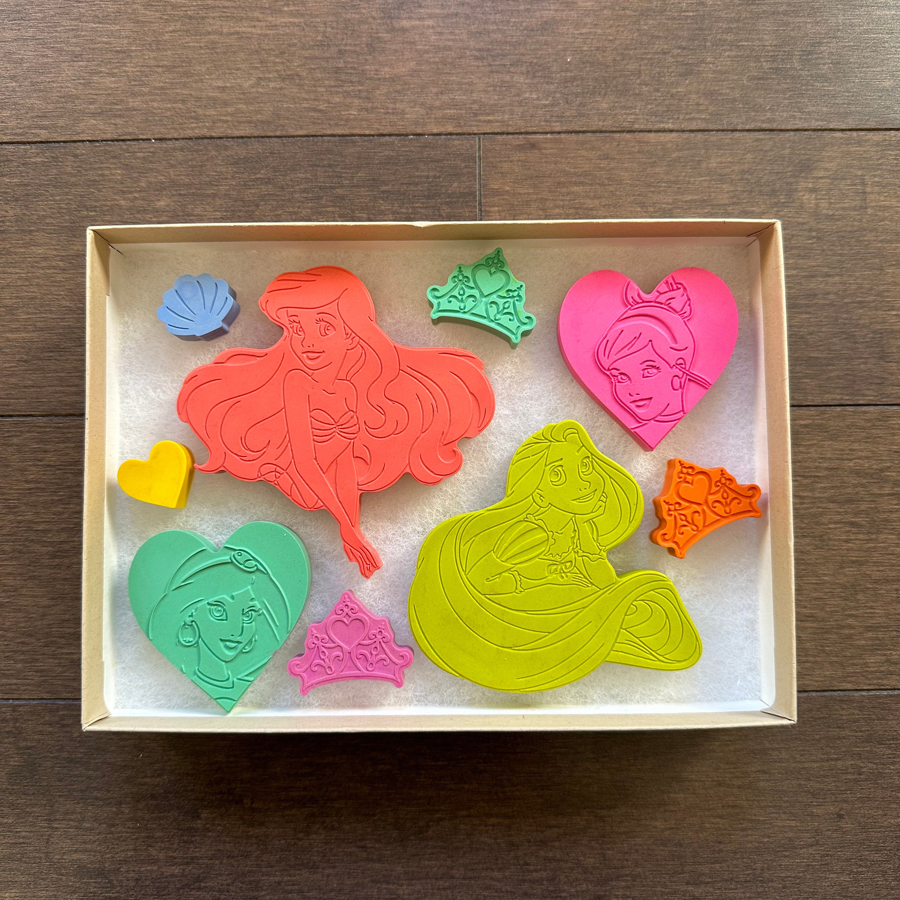 Princess Crayon Set Disney Princesses Ariel Jasmine Gifts - Etsy UK