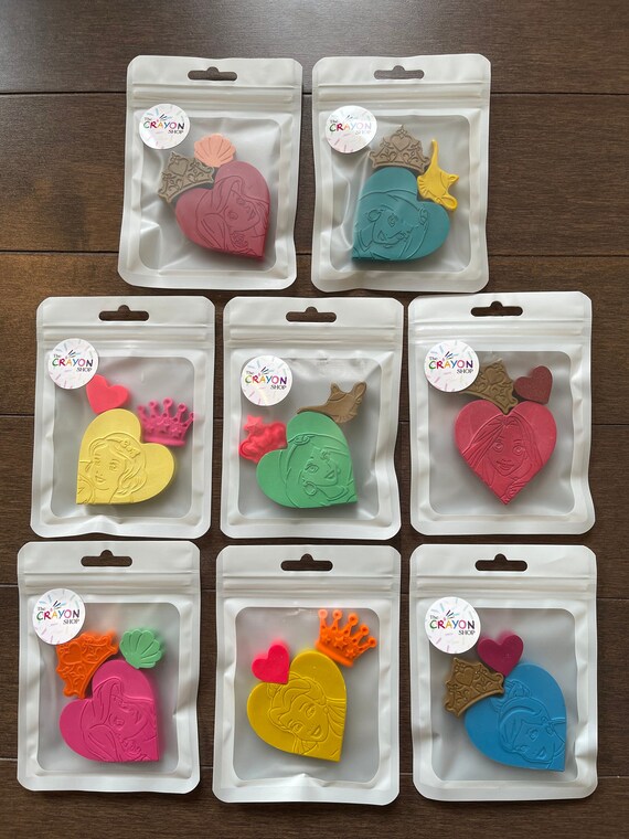 Disney Princess Crayons Kids BIRTHDAY Crayons Crayon Name - Etsy