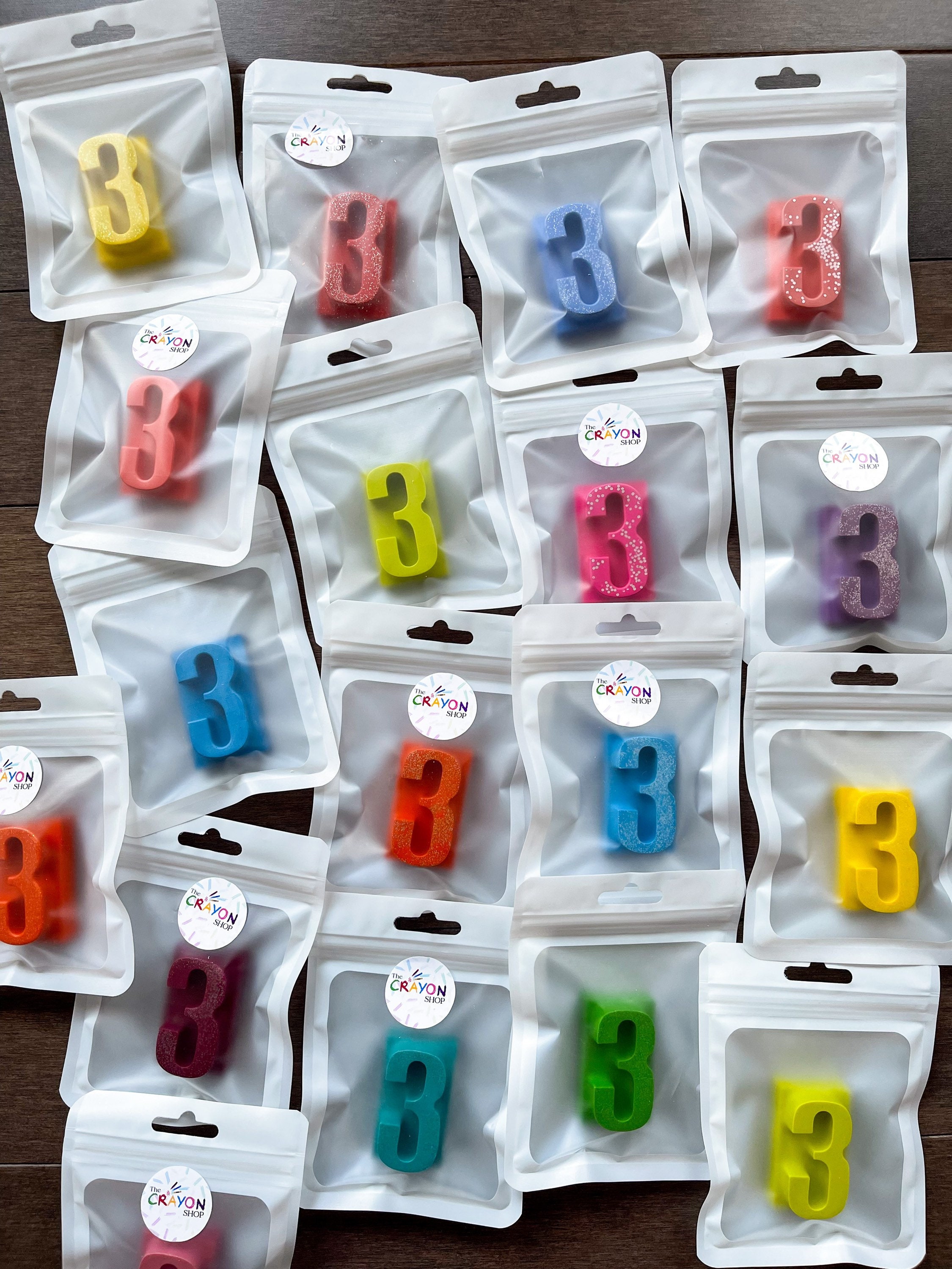 Crayon Number Set Crayon Set Back to School - Etsy