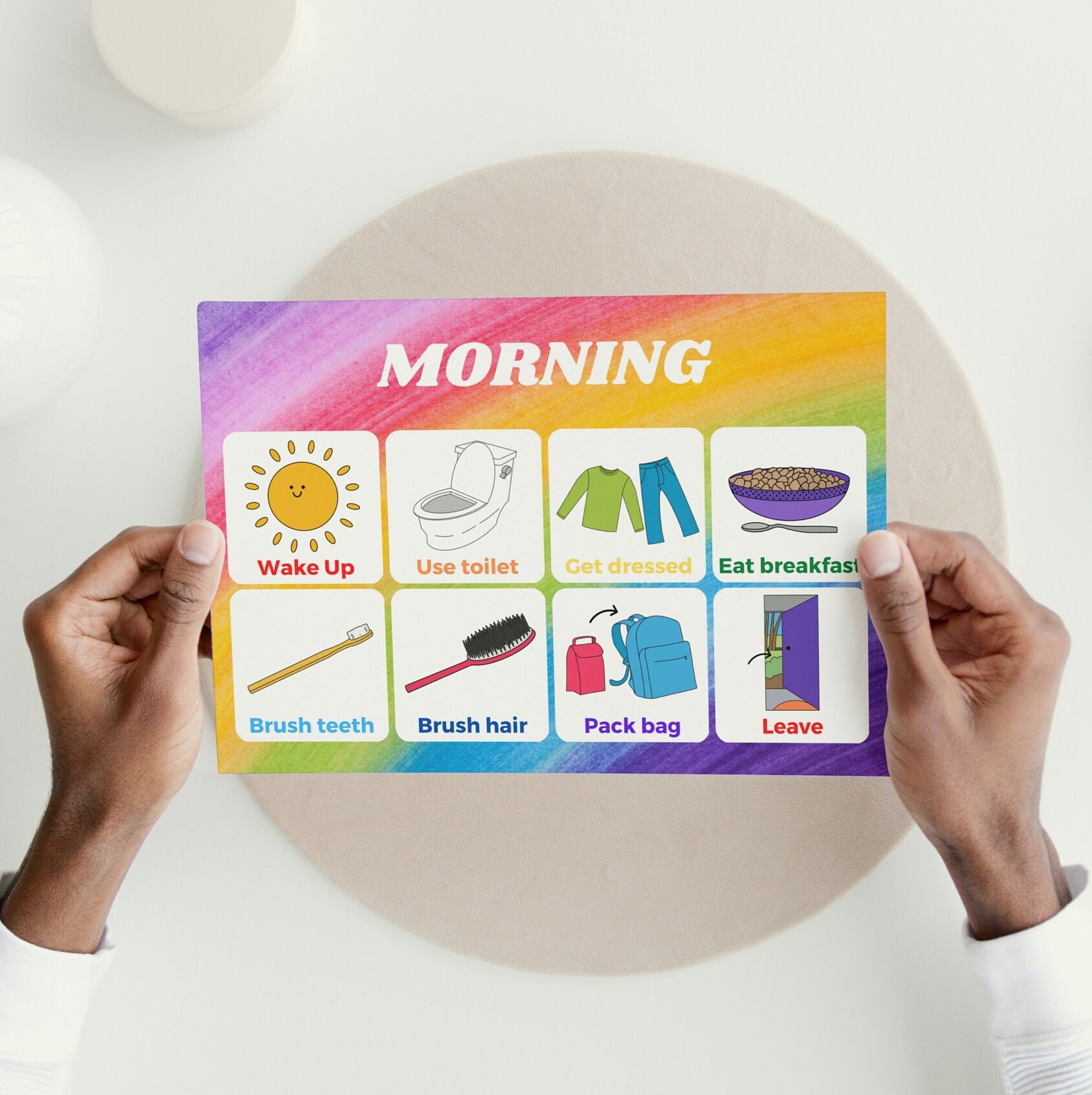 Morning Routine for Kids Printable Instant Download Visual Schedule ...