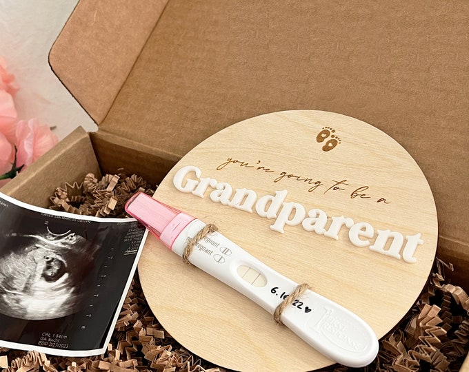 Pregnancy Reveal to Grandparent | You're Going to Be Surprise Box ...