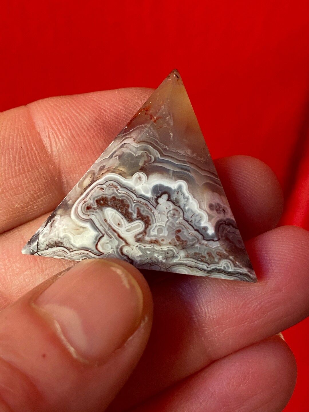 Triangular Gem Cut Agate Cabochon Designer Mexican Agate Cabochon - Etsy