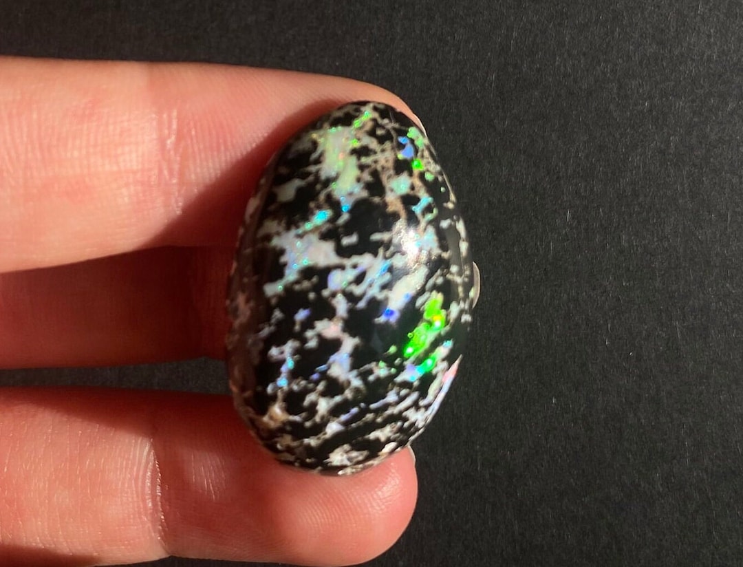 AAAA Stunning Large Oval Leopard Opal Cabochon With Dazzling Flashes ...