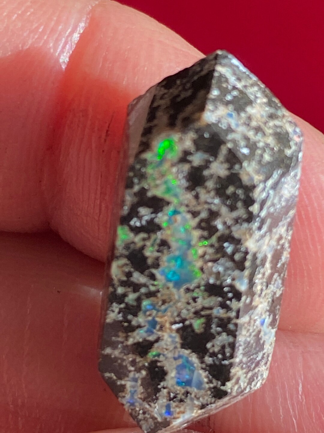 Gem Cut Leopard Opal Cabochon - Leopard Opal Designer Cab With Flash ...