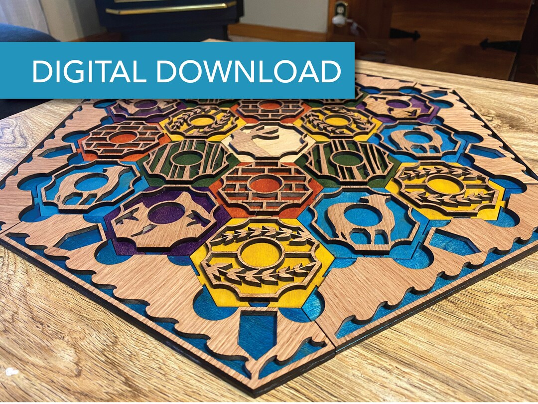 Catan-inspired Boardgame Laser Template & Glowforge File - Etsy