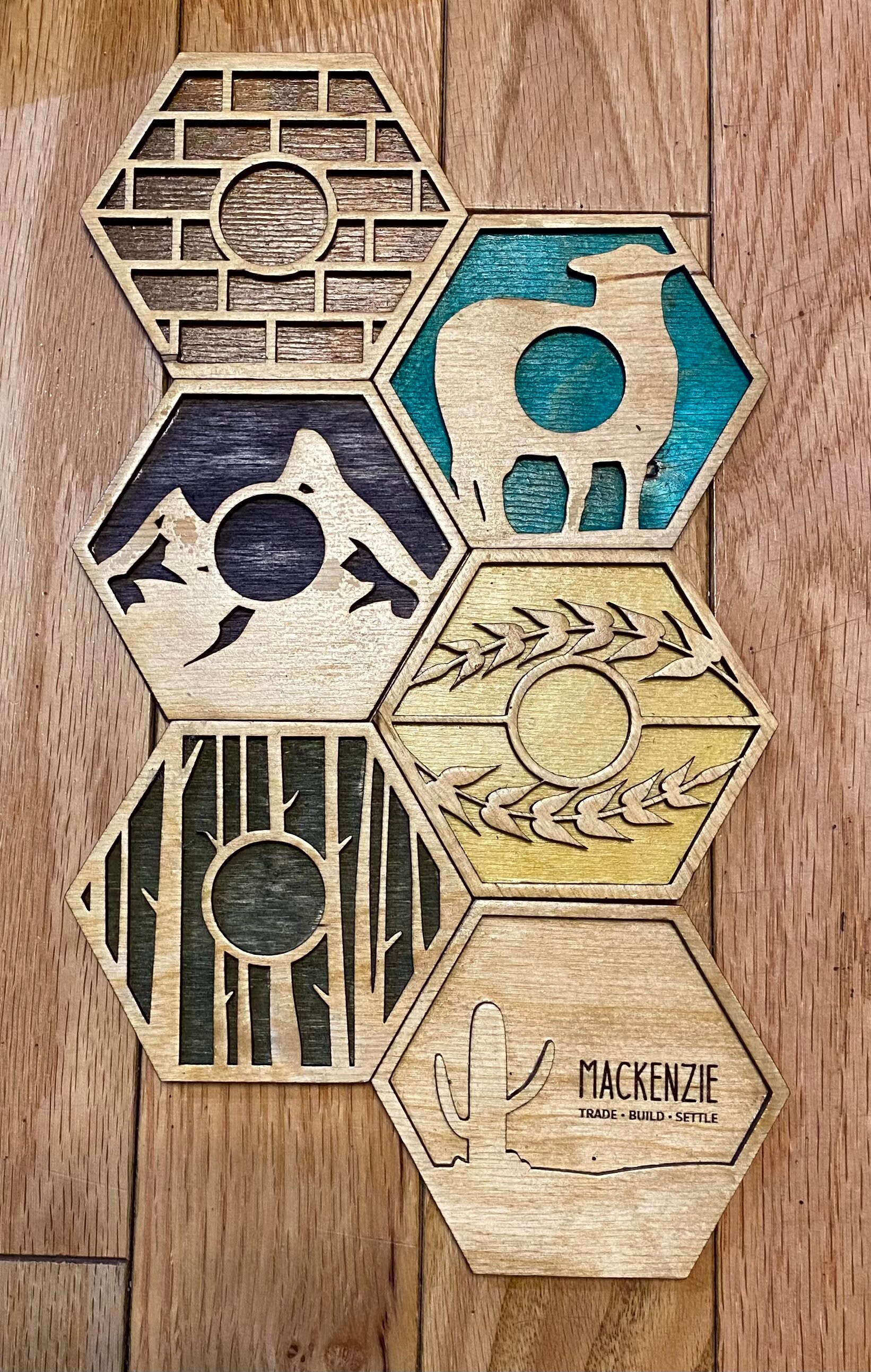 Catan-inspired Boardgame Laser Template & Glowforge Files - Etsy Canada