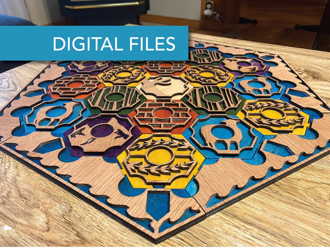Catan-inspired Boardgame - Laser Template & Glowforge File Download - Etsy
