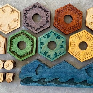 Catan-inspired Laser Template & Glowforge Files - Etsy Canada