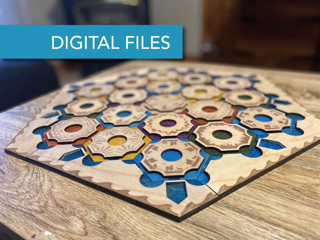 Catan-inspired Boardgame - Laser Template & Glowforge File Download - Etsy