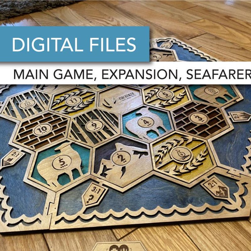 Catan Laser Templates - Etsy UK