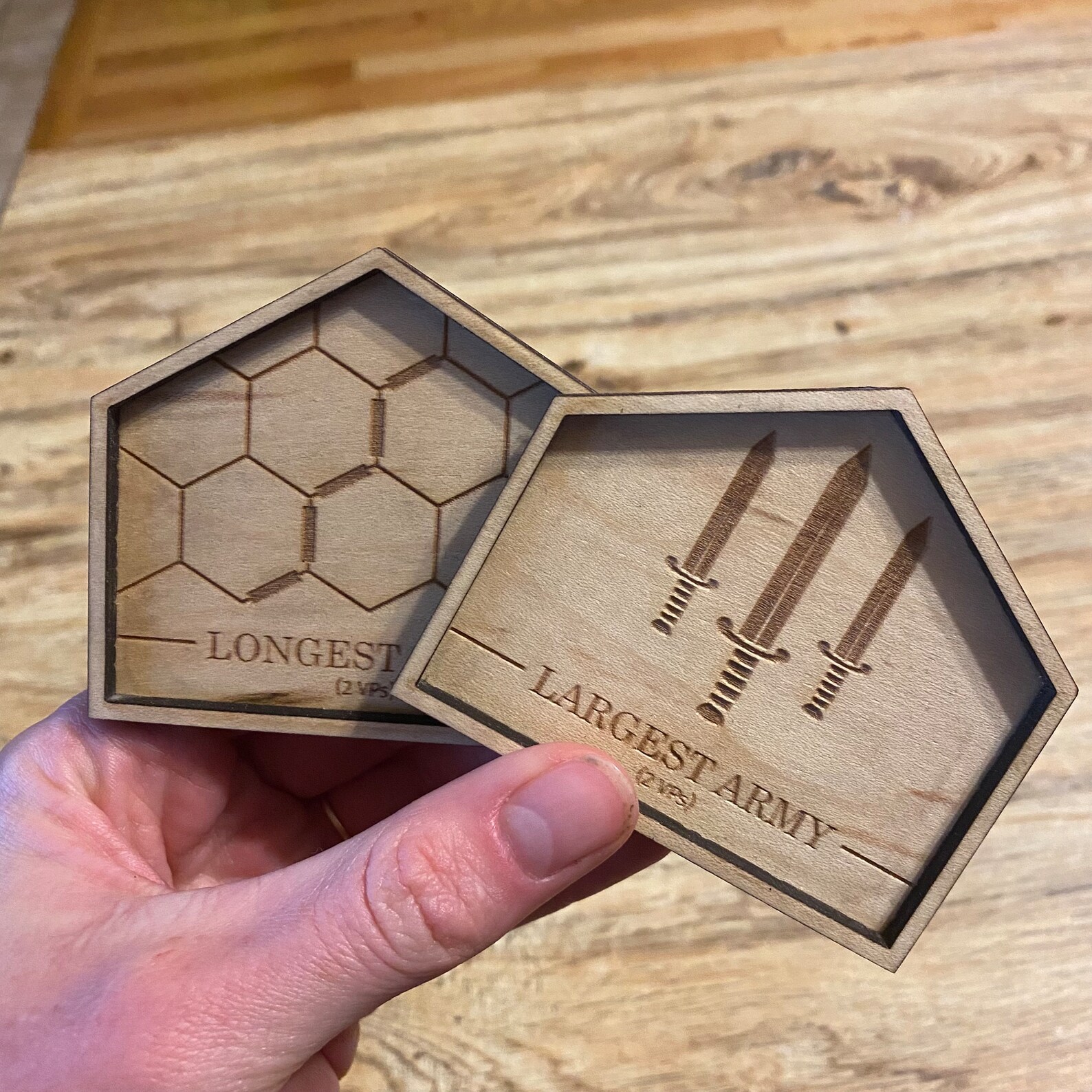 Catan-inspired Boardgame - Laser Template & Glowforge File Download ...