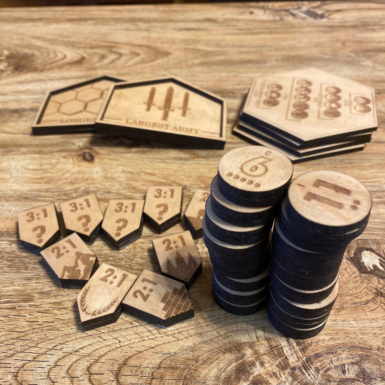 Catan-inspired Boardgame - Laser Template & Glowforge File Download ...
