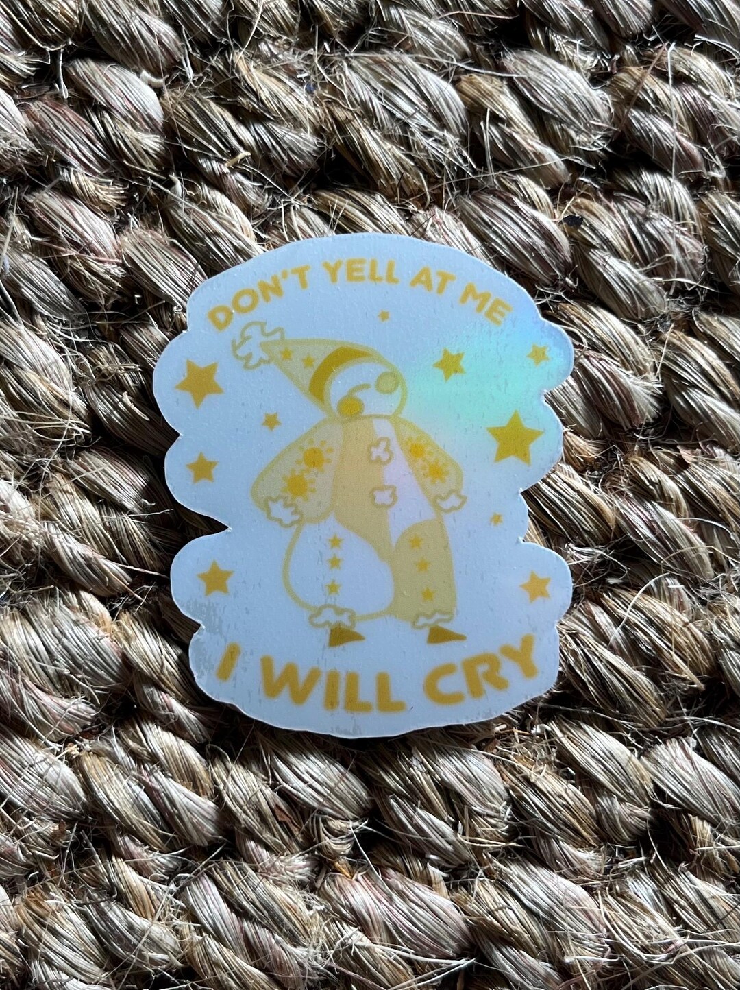 Dont Yell at Me I Will Cry Stickers - Etsy