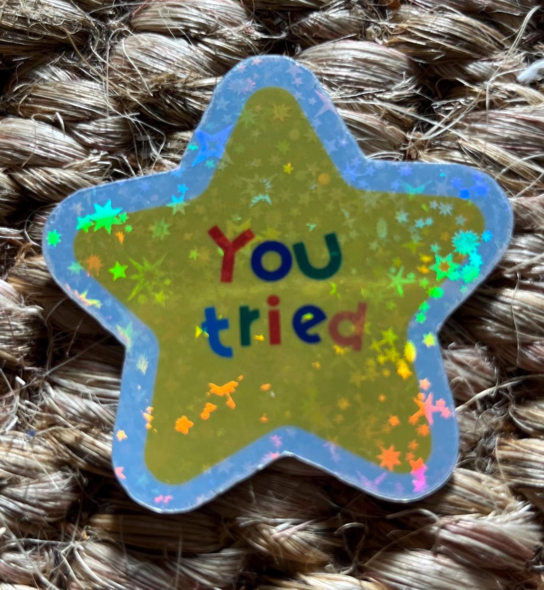 You Tried Gold Star Stickers - Etsy