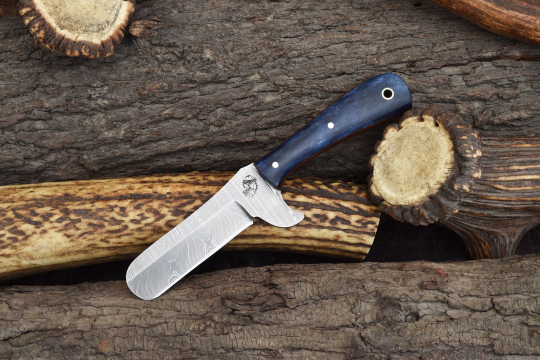 Knives Ranch Small Bull Cutter / Castrator - Dyed Cattle Bone Handle ...