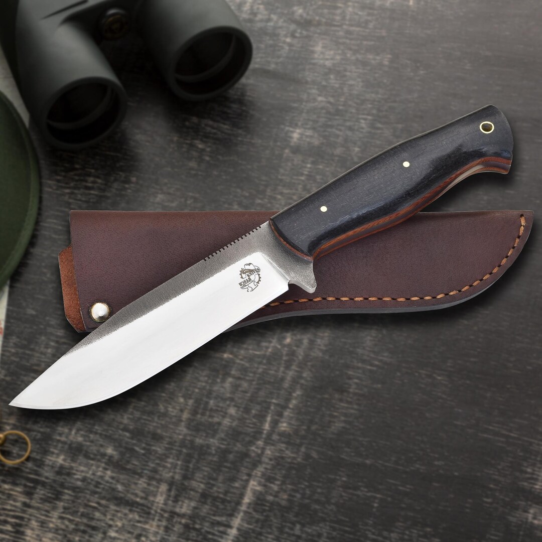 Full Tang Bushcraft Knife: 440C Steel,59 Hardness, Micarta Handle ...