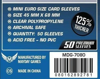 Sleeve Kings Mini Euro Card Sleeves (45x68mm) - 110 Pack, -SKS-8803 - Etsy