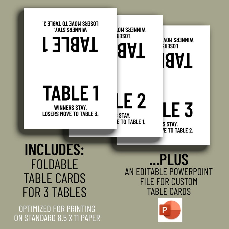 Minimalist BUNCO Printable Bundle | Score Cards - Tally Sheets - Table ...