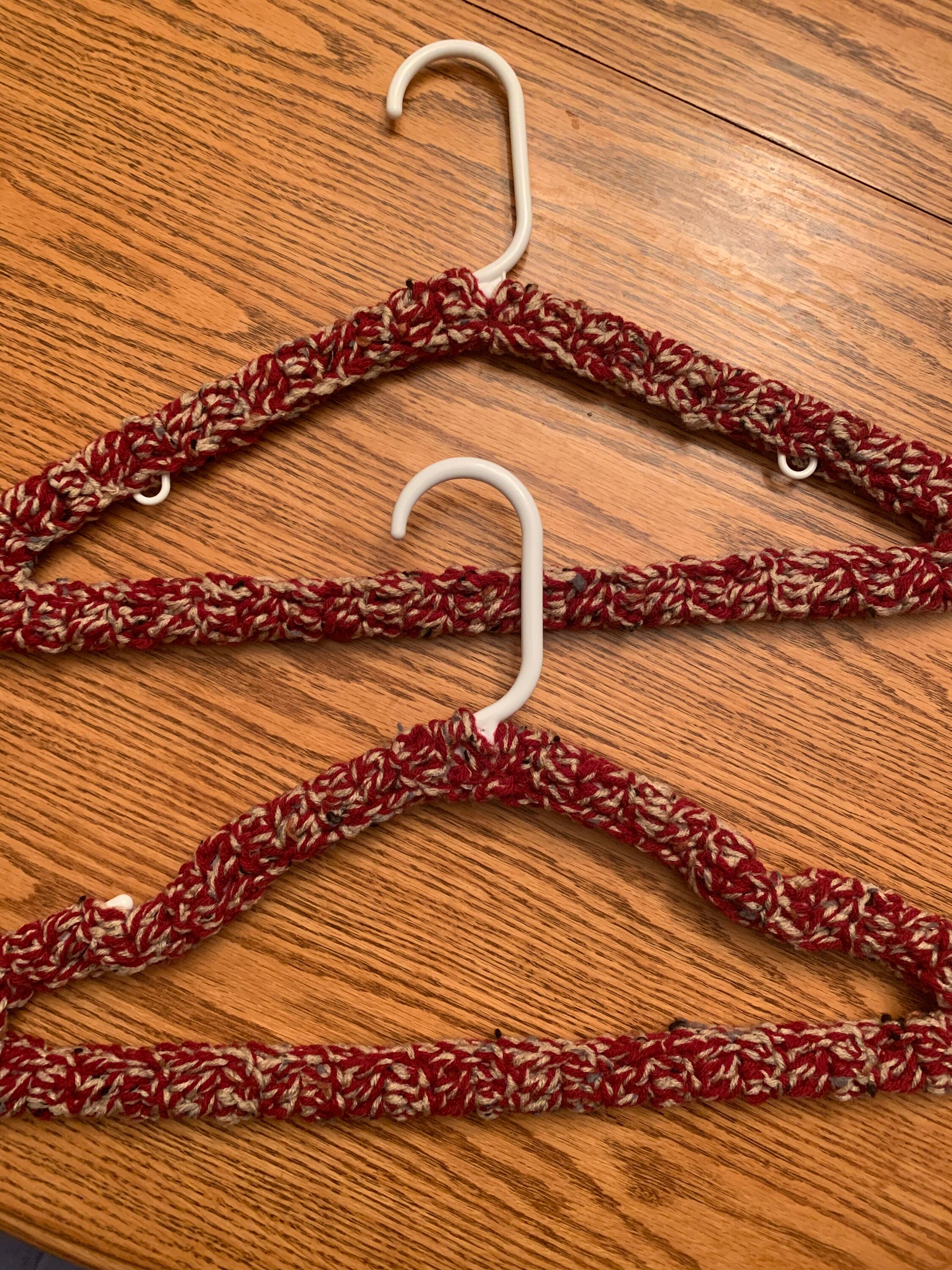 Cranberry Crocheted Hangers - Etsy