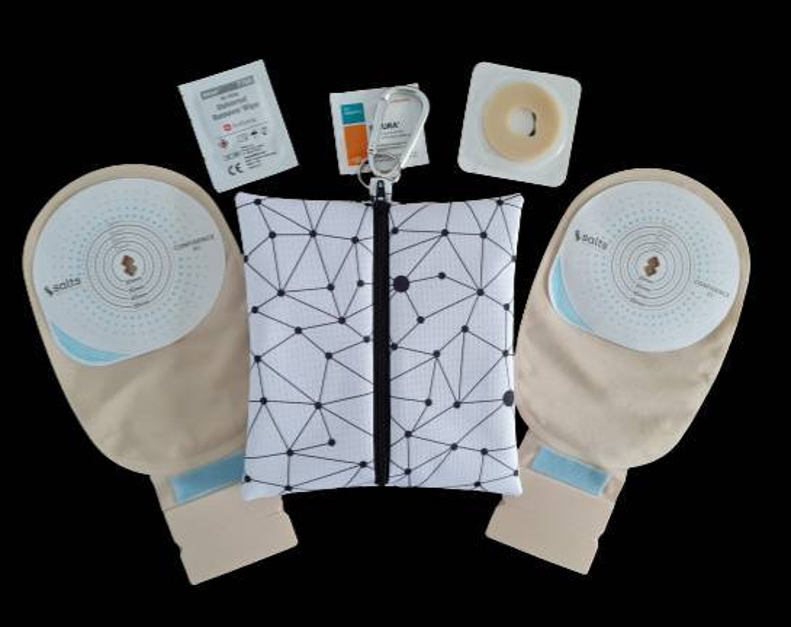 STANDARD SIZE Stoma Supply Bag Ostomy Kit Bag Colostomy | Etsy