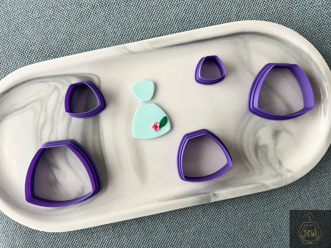 Rounded Trapeze Polymer Clay Cookie Cutter DIY in Polymer Clay Jewelry ...
