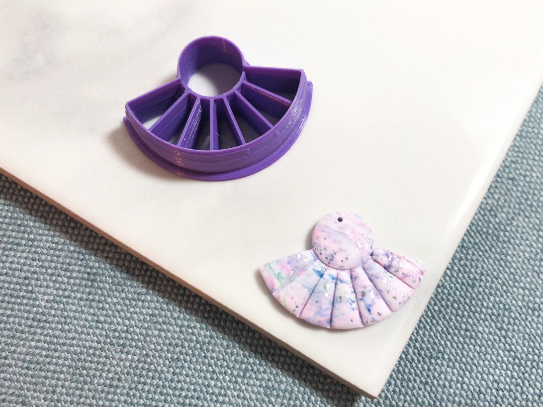 Fan Cookie Cutter Cookie Cutter for Polymer Clay DIY in Polymer Clay ...
