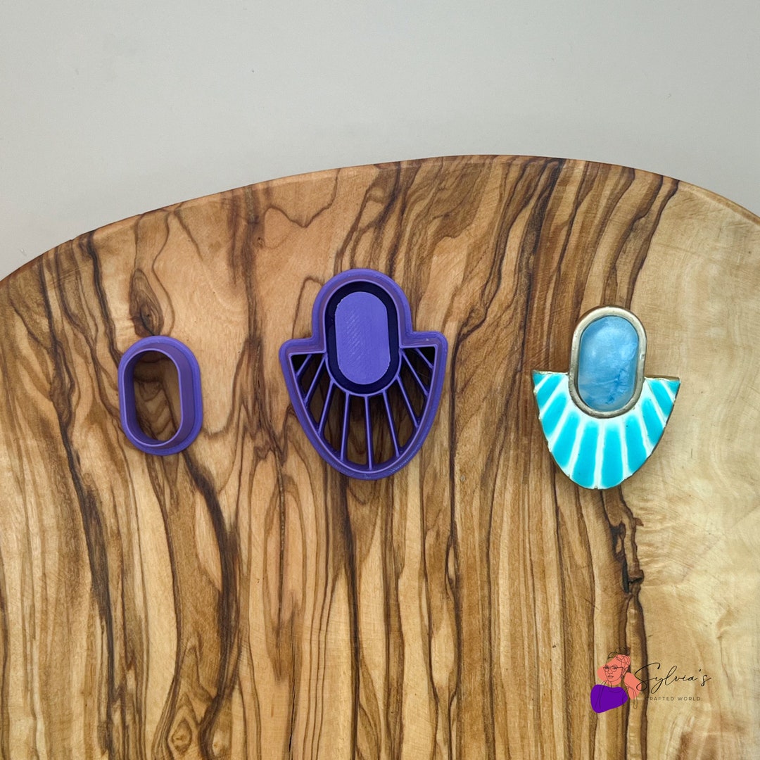 Art Deco Arch Polymer Clay Cookie Cutters With Inlay DIY in Polymer ...