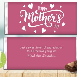 Editable Happy MOTHER'S Day Download Candy Bar Wrappers Printable ...